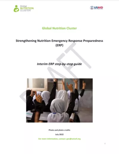 Strengthening Nutrition Emergency Response Preparedness (ERP) | Child ...